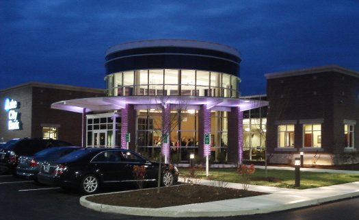 Ilumipod Inground Tri-3 uplights Lake City Bank - CHAUVET Professional