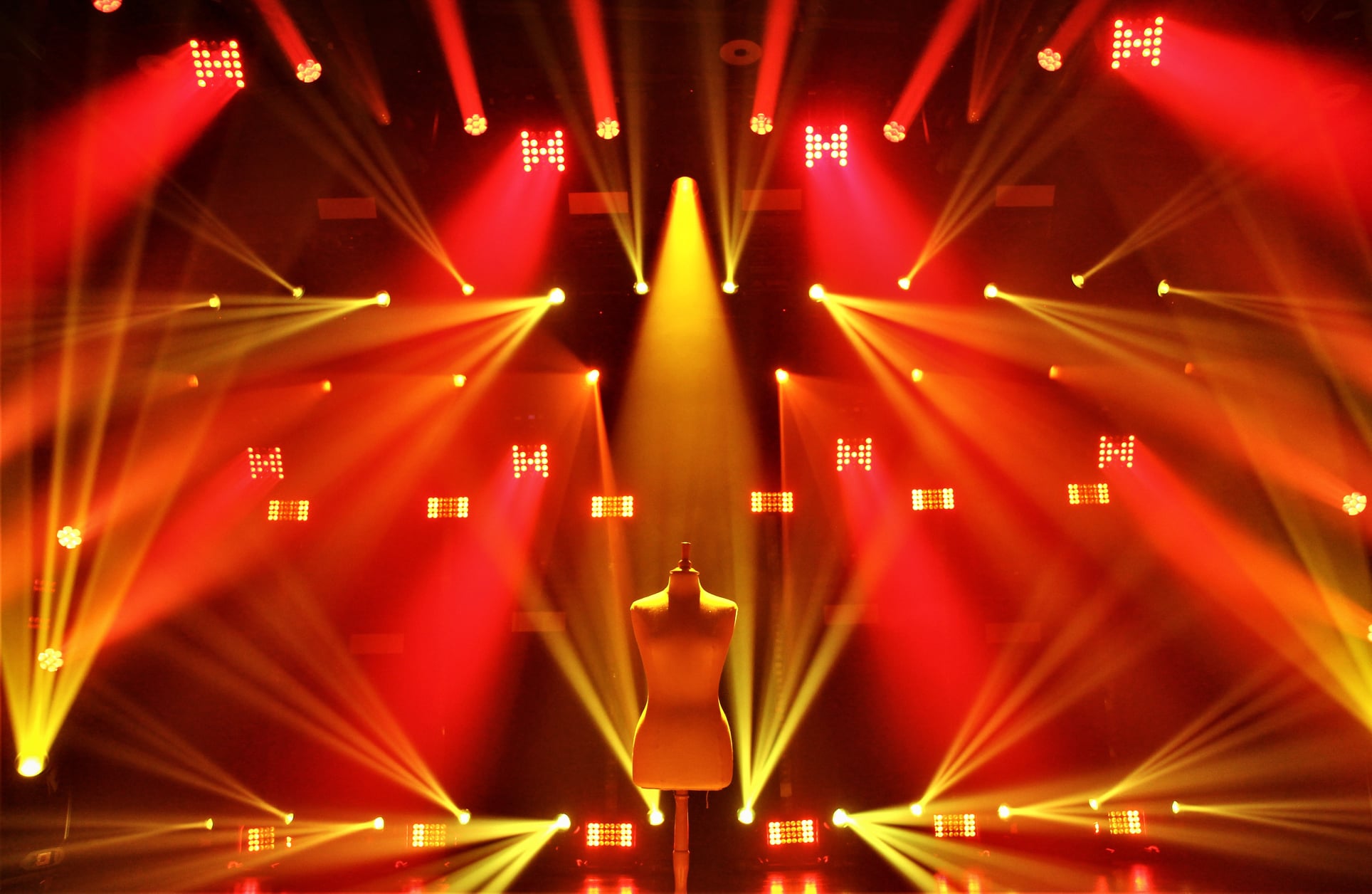 Orange Stage Lights