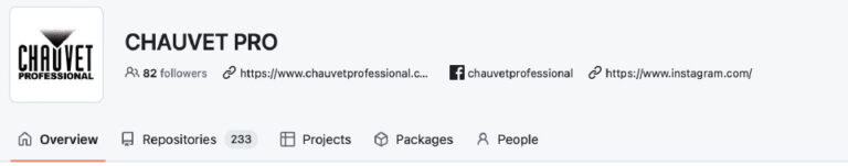 Welcome to our GitHub portal - CHAUVET Professional